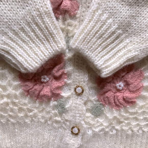 Attica | Sweaters | Vintage Womens Hand Knit Cardigan Sweater Size L ...